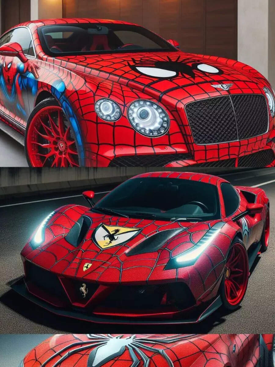 AI Imagines Spiderman-themed Supercars: BMW, Audi, Ferrari, Mercedes ...
