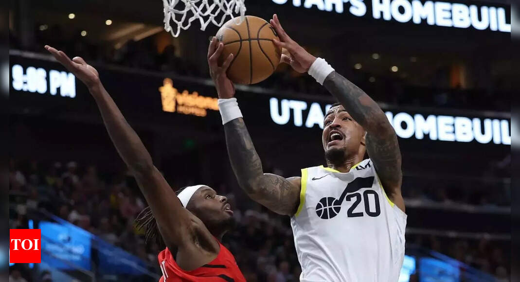 Collin Sexton leads Utah Jazz to overtime victory over Portland Trail ...