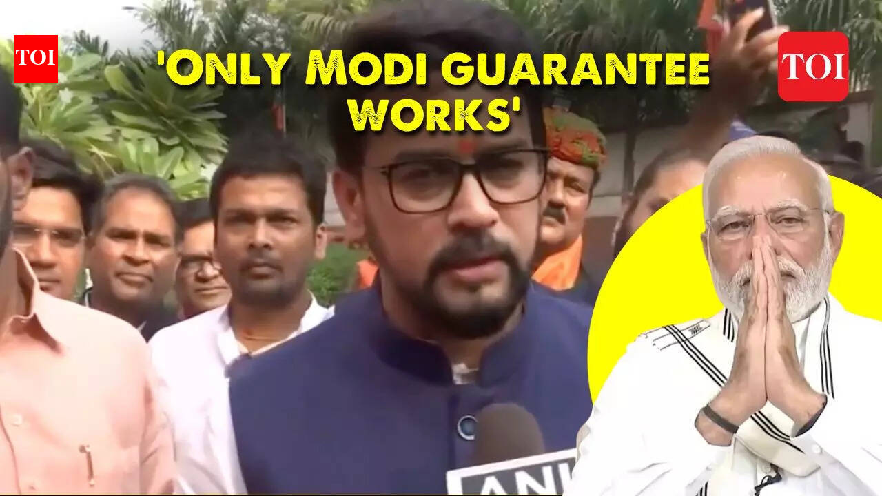Congress’ guarantees failed, only Modi guarantee works: Anurag Thakur ...