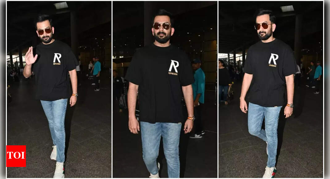 ‘Salaar’ actor Prithviraj Sukumaran looks uber-cool as he lands in ...