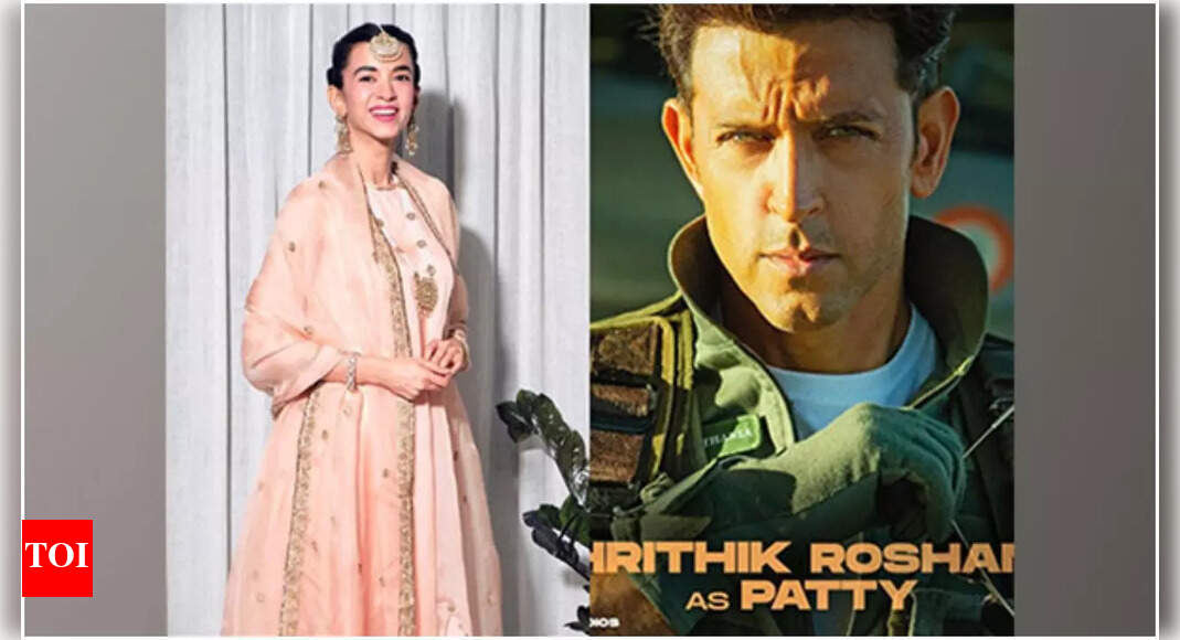 Saba Azad left in awe of Hrithik Roshan's look as Squadron Leader Patty ...