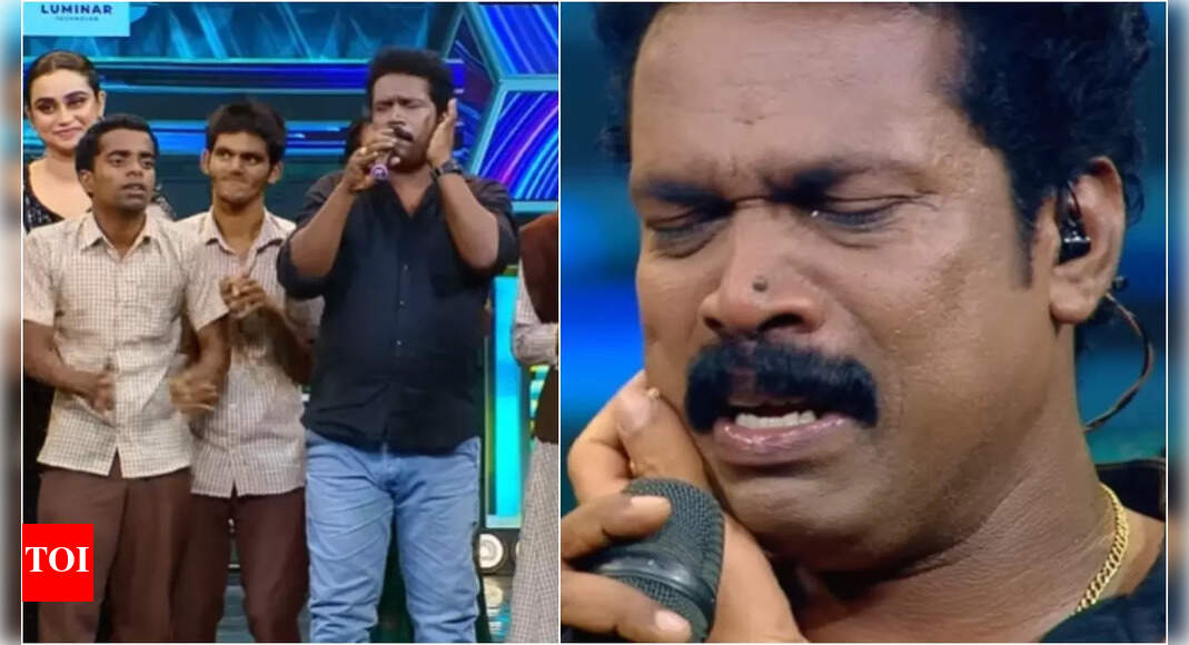 Star Magic: Binu Adimali breaks into tears on stage while singing for ...