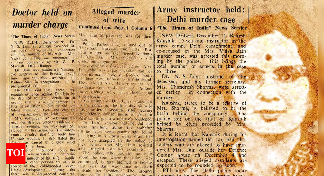 50 years ago, a love affair and murder that shocked India's capital ...