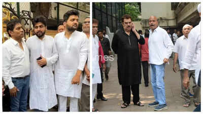 Junior Mehmood's funeral: Johnny Lever, Raza Murad, Aditya Pancholi and ...