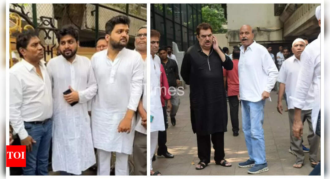 Junior Mehmood's funeral: Johnny Lever, Raza Murad, Aditya Pancholi and ...