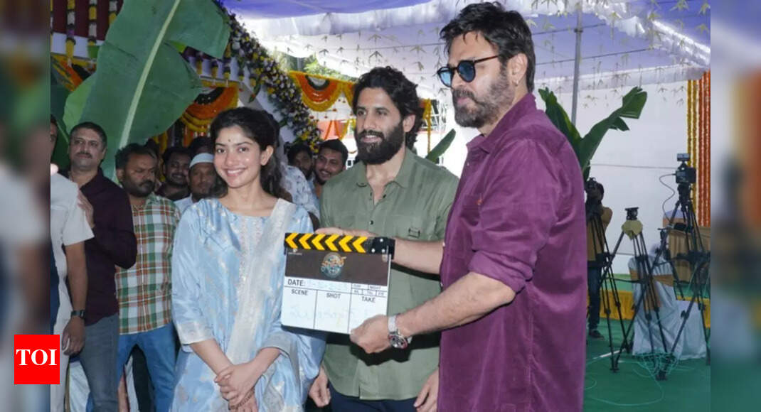 Naga Chaitanya and Sai Pallavi's Thandel gets a grand launch in Hyderabad, Nagarjuna and ...