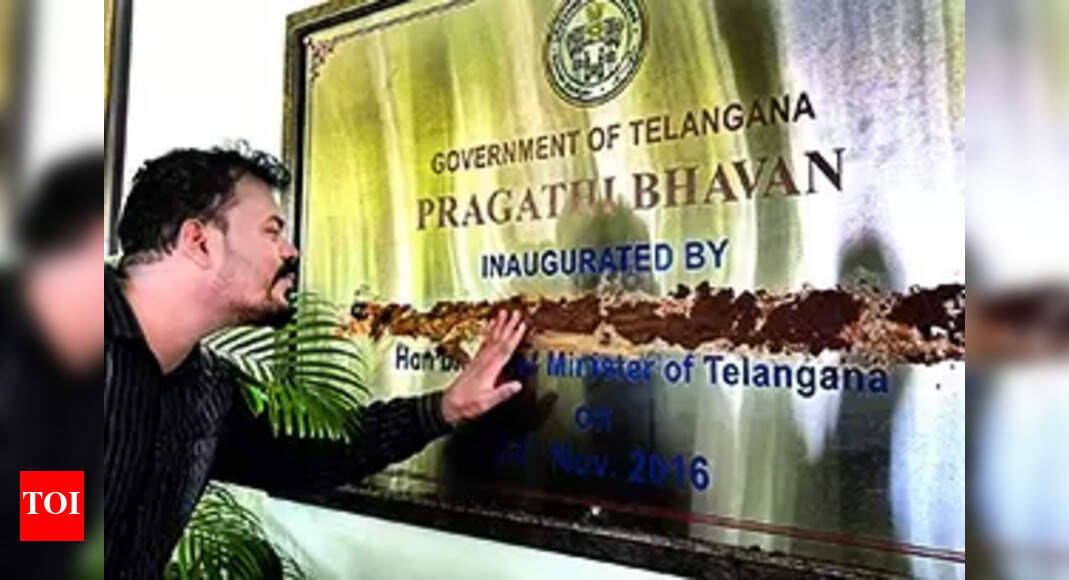 Defacement Of KCR'S Name: Police Probe Defacement of KCR’s Name at ...