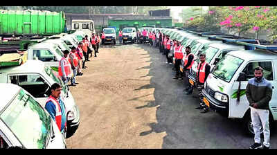 Garbage Vans: 25 Garbage Vans Added To Fleet, 100 More In 15 Days ...