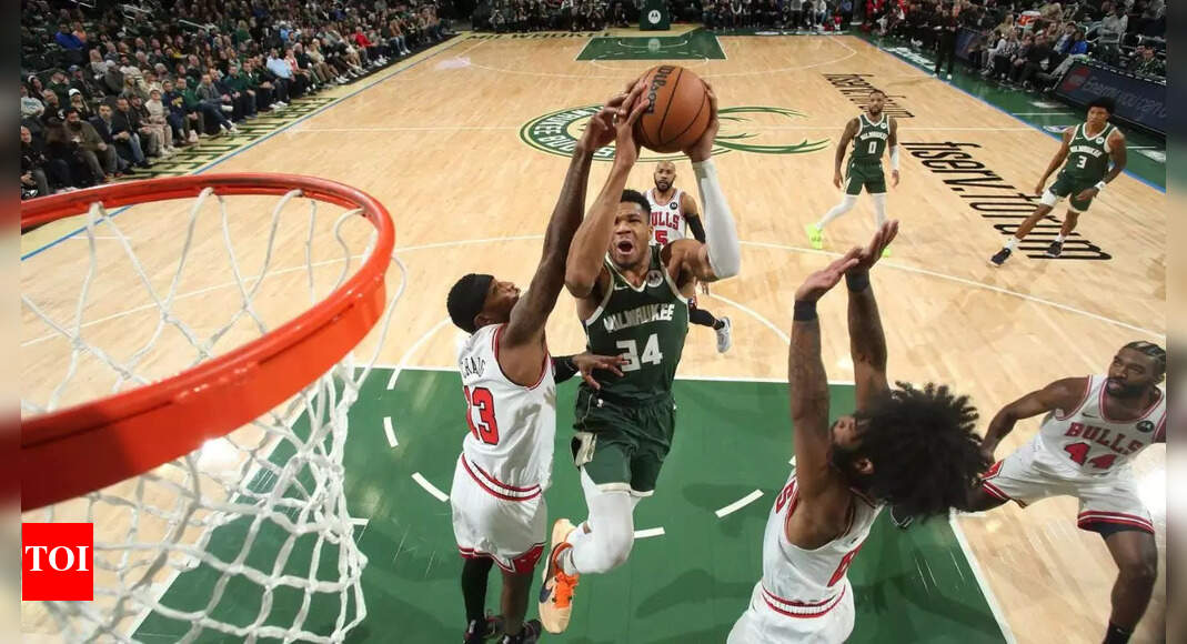 Giannis Antetokounmpo helps Milwaukee Bucks top Chicago Bulls in overtime | NBA News - Times of ...
