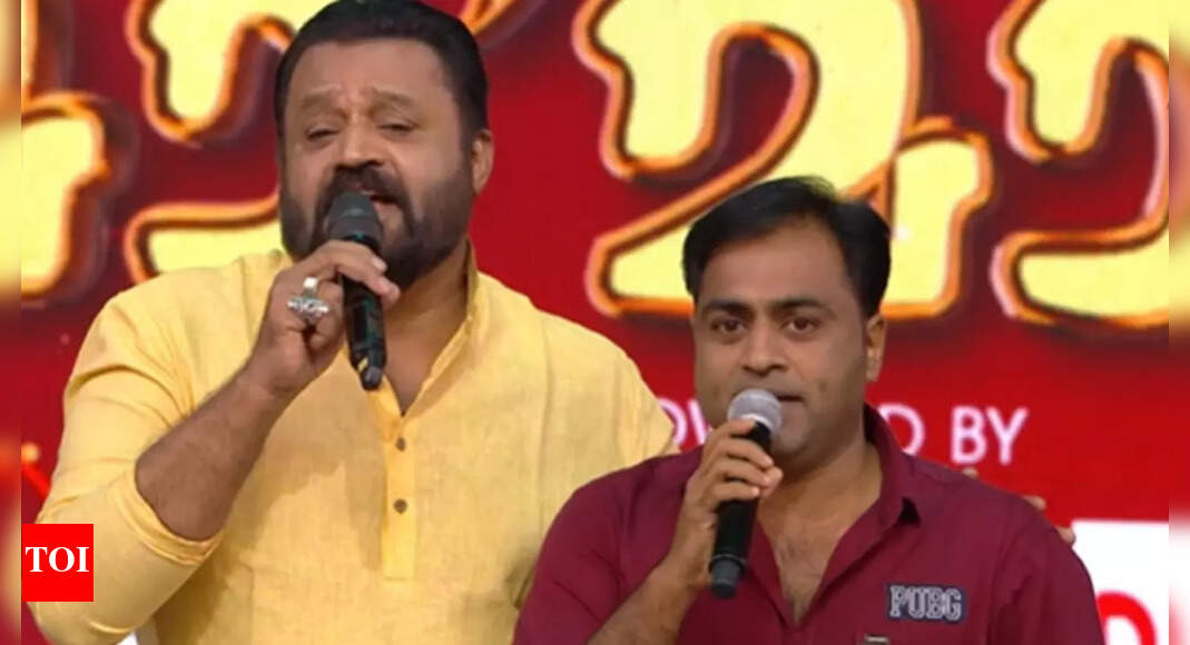 Don't miss this throwback video of Suresh Gopi singing Sudheer Paravoor ...