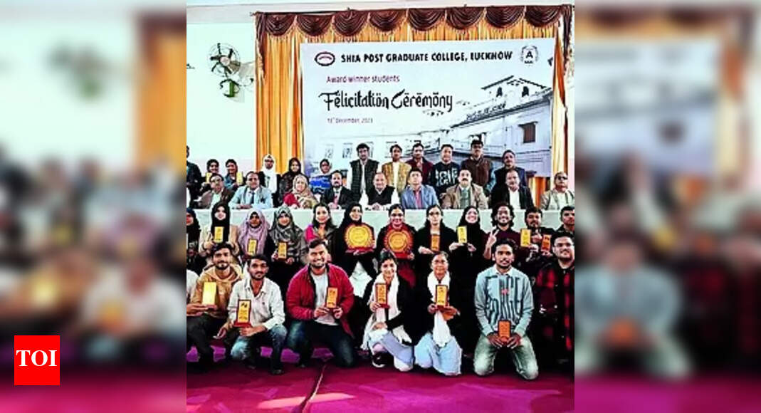 Shia Pg College Students Felicitated | Lucknow News - The Times of India