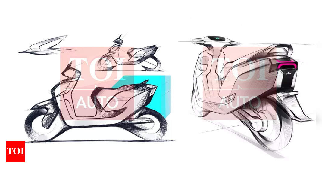 Exclusive: Ampere NXG electric scooter sketches revealed - Times of India
