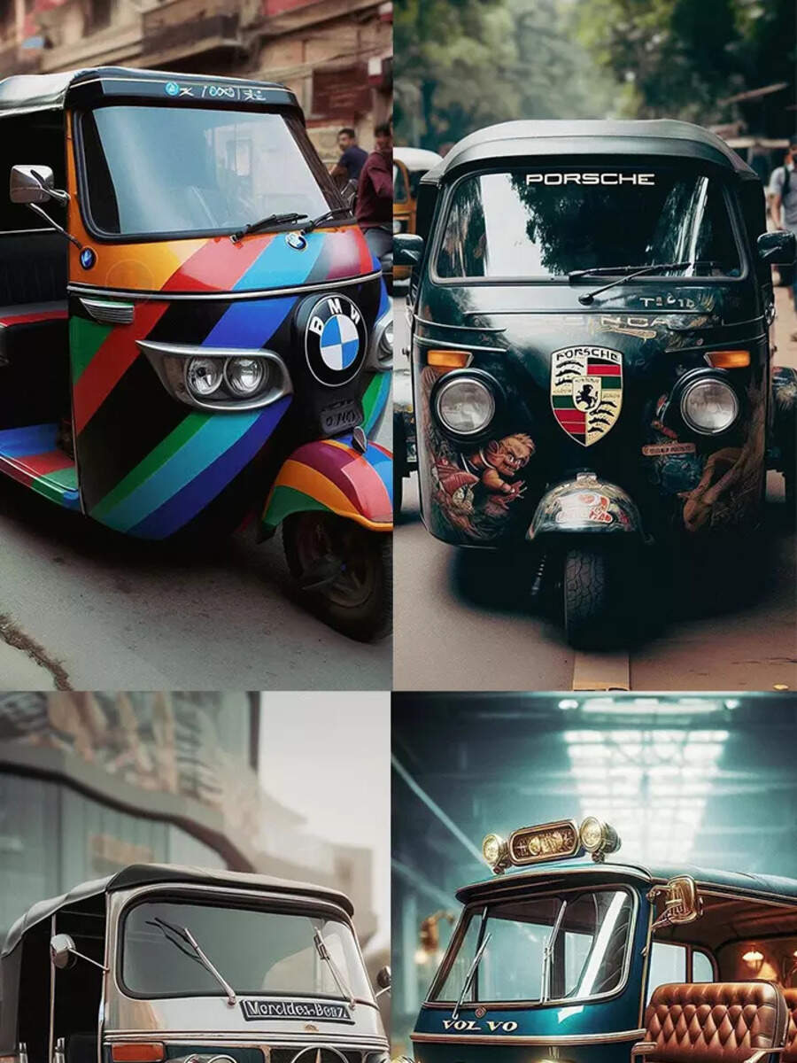 AI imagines a world where luxury car brands design auto rickshaws ...