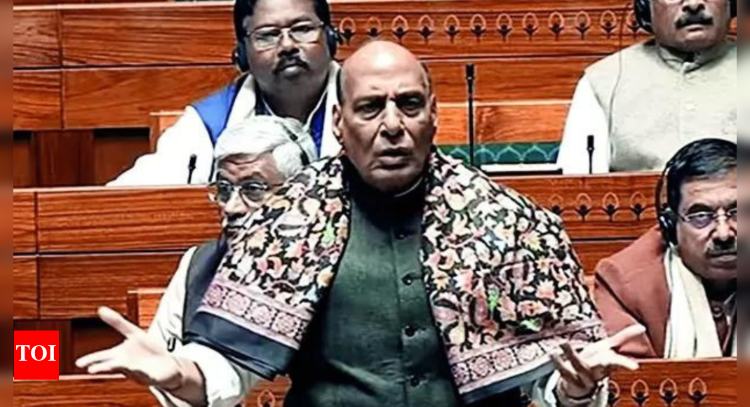 Lok Sabha: Issue passes with caution, let Lok Sabha function, Rajnath tells MPs | India News ...