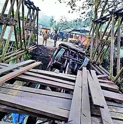 Bridge Collapse: Bridge linking Assam with Nagaland collapses ...