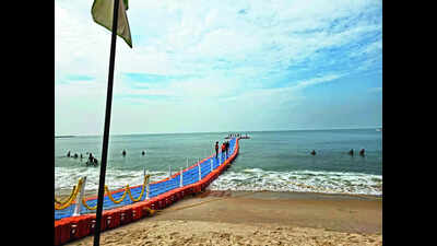 Floating Bridge: Now, Walk Over Waves On Floating Bridge At Panambur ...