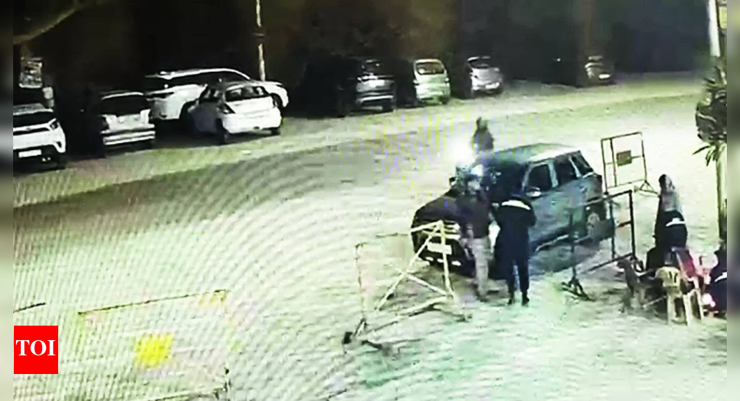 Society Guard Stops Cop’s Car Without Sticker, Slapped | Noida News ...