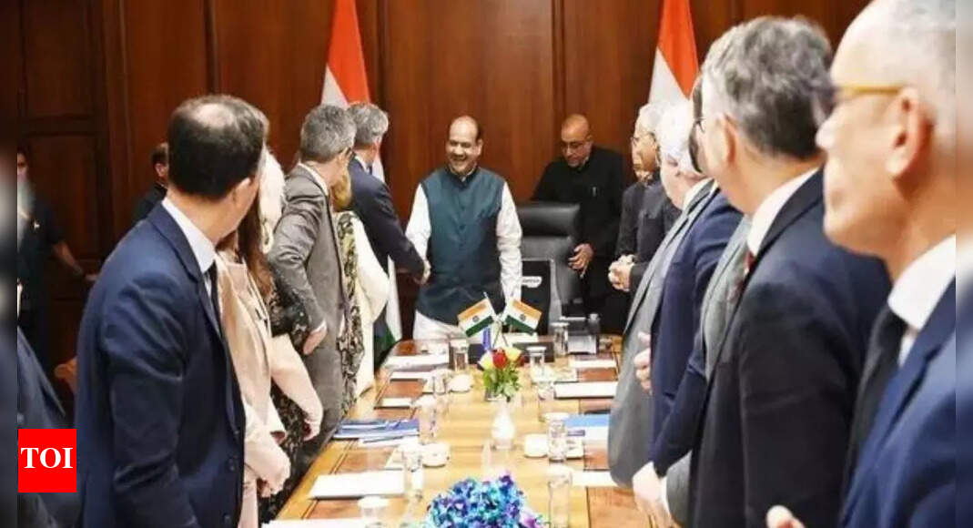 Lok Sabha: EU delegation calls on Lok Sabha speaker Om Birla; discuss ...