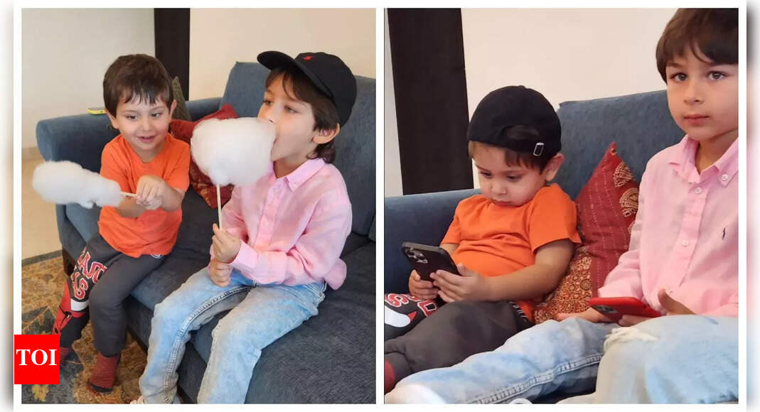 These UNSEEN photos of Taimur and Jehangir spending quality time ...