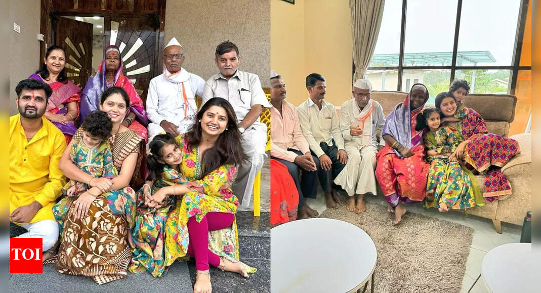 Prajakta Mali performs Vastu Shanti Pooja at her Karjat farmhouse, see ...