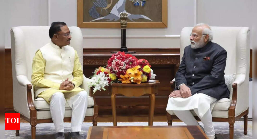 Chhattisgarh CM Vishnu Deo Sai meets PM Narendra Modi to discuss ...
