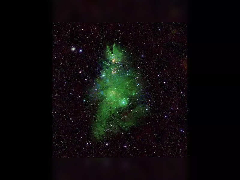 NASA unveils beautiful image of Christmas Tree-like cluster of stars ...
