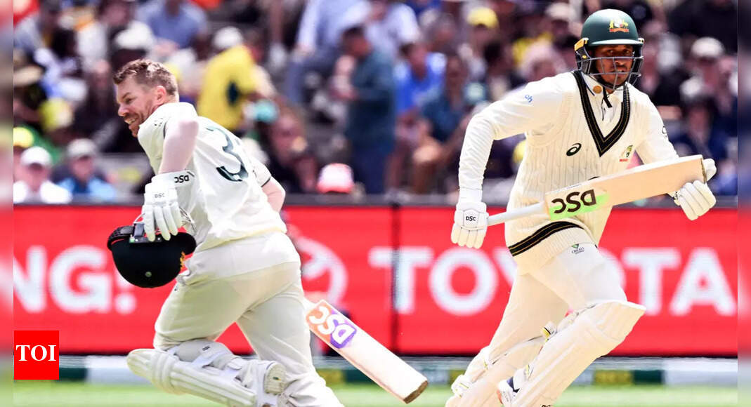 David Warner backs Usman Khawaja after ICC rejected his application | Cricket News - Times of India