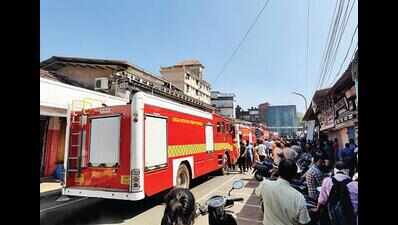 Two shops destroyed in new Margao market fire | Goa News - Times of India