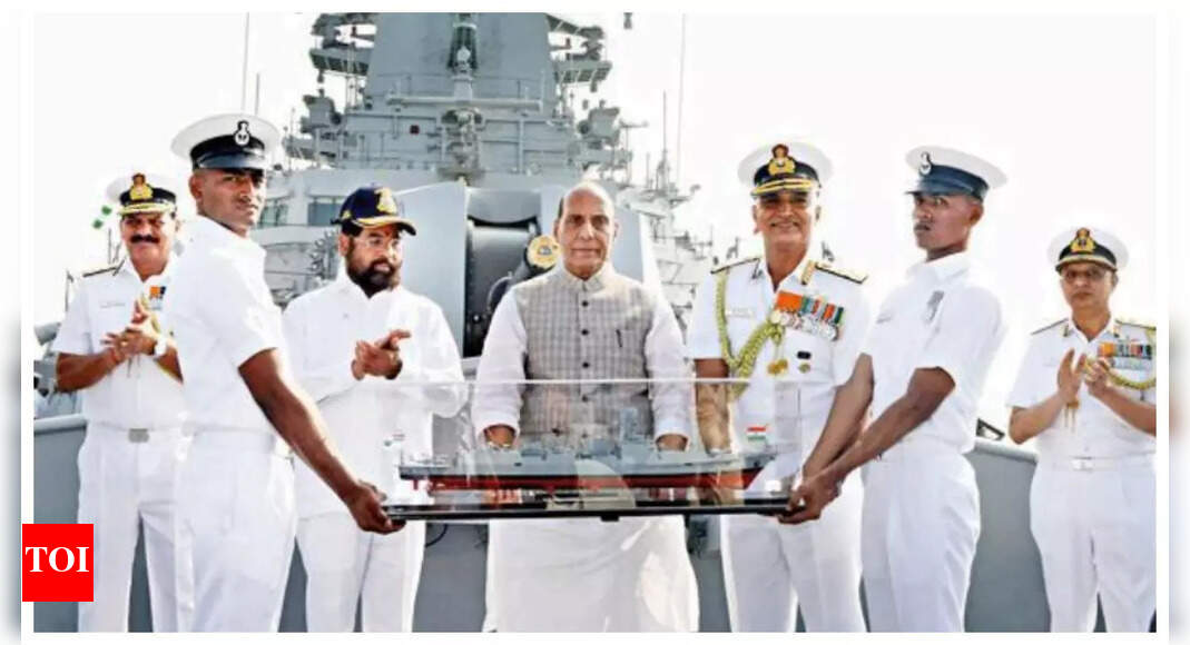 75% of INS Imphal's desi content symbol of self-reliance: Rajnath Singh | India News - Times of ...