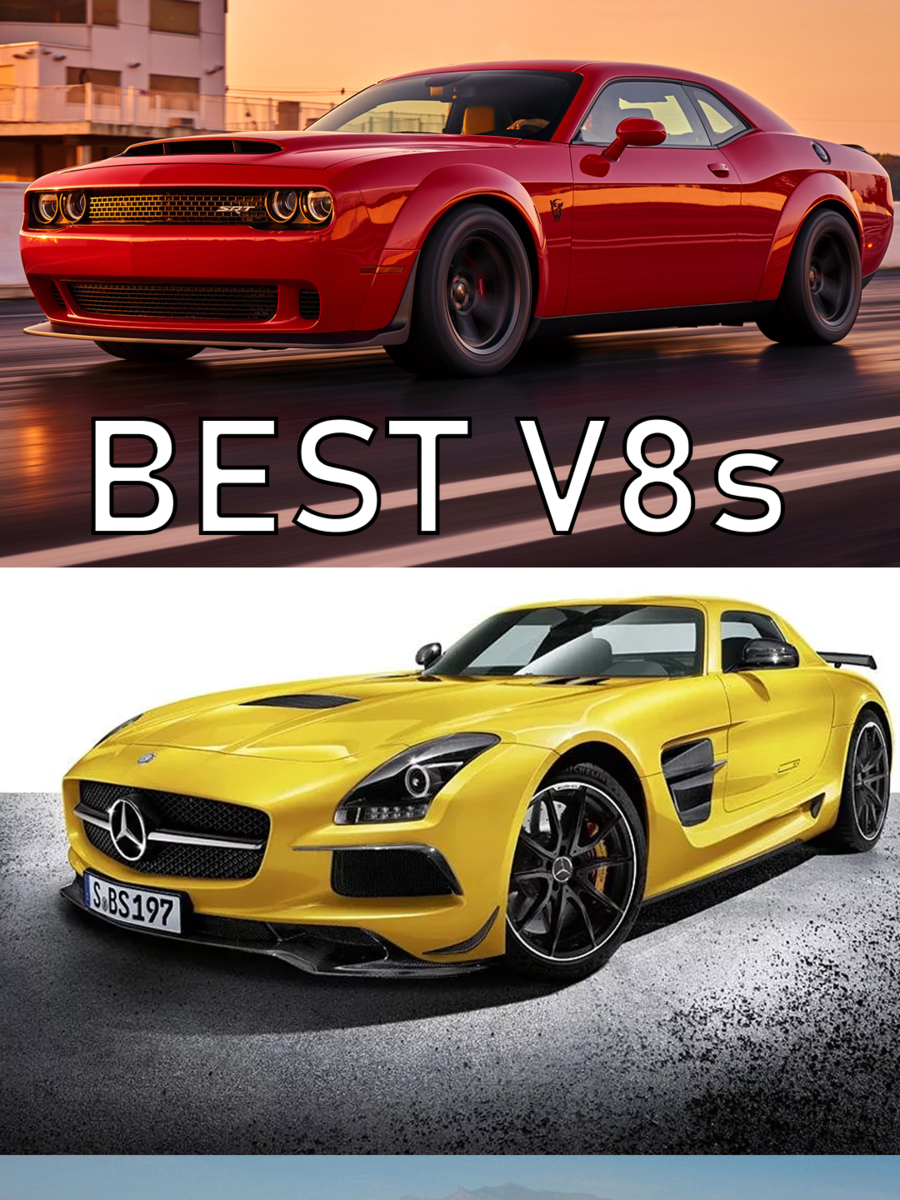 7 Greatest V8-Engined Cars Ever Made, BMW M3, Mercedes Benz SLS AMG ...