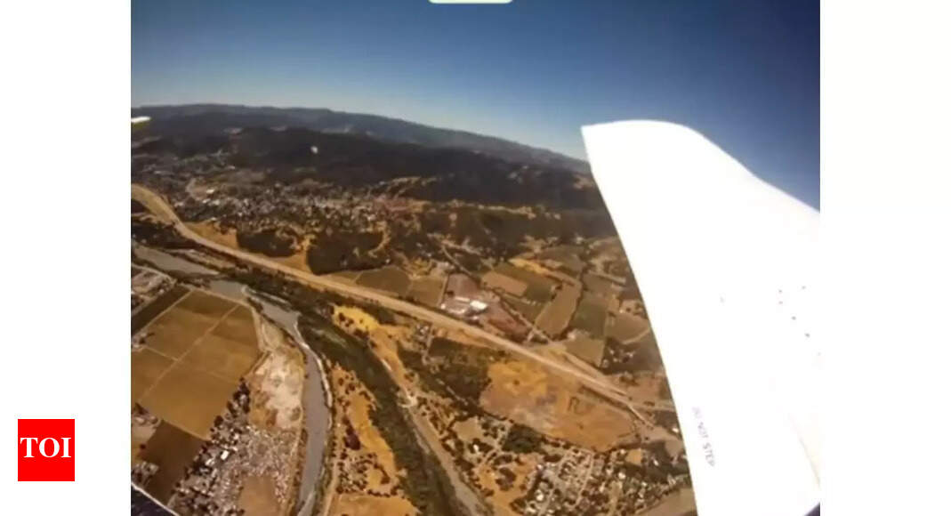 Camera falls off the plane into a pig pen, watch the viral video HERE ...