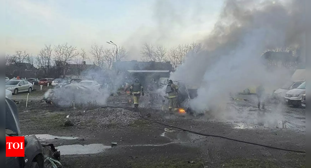 Air alert as Russia pummels Ukrainian cities with missiles - Times of India