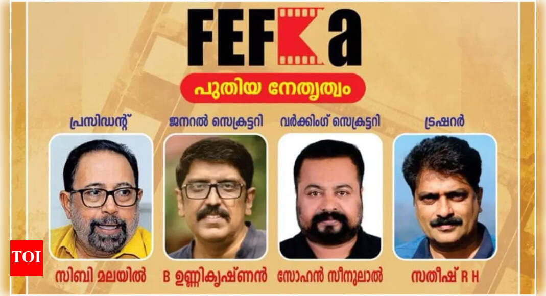 FEFKA’s new executive union elected: Sibi Malayil is the president, B ...