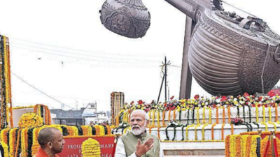 Grand welcome to PM a glimpse of New India's 'Navya Ayodhya': Yogi | Lucknow News - Times of India