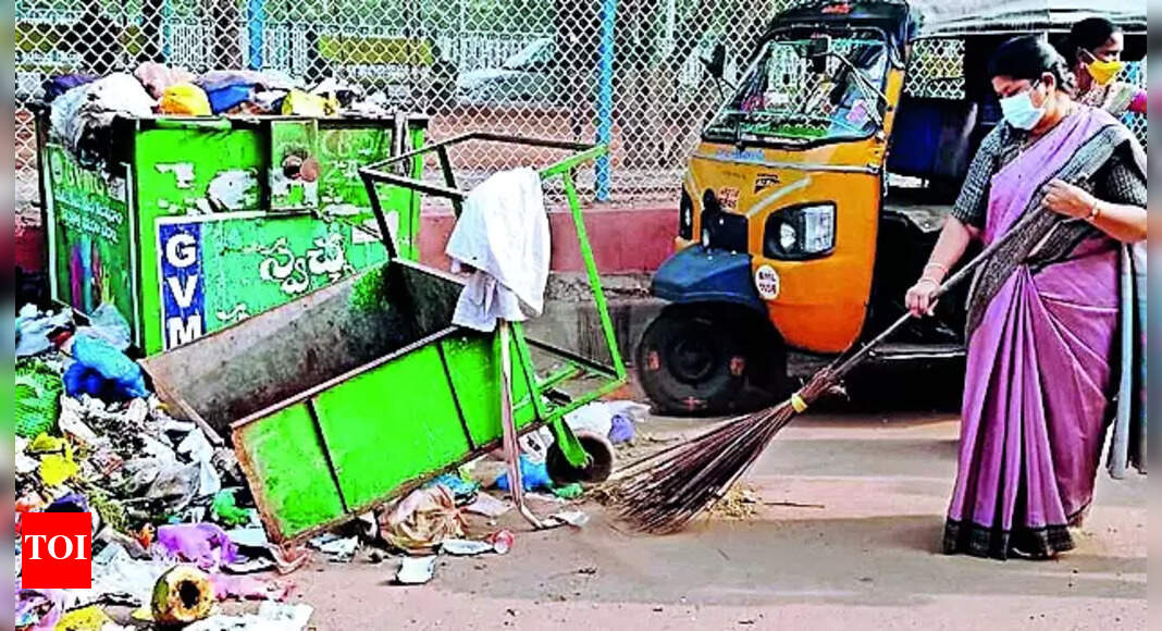 Temporary Workers: Temporary workers lift waste across AP cities ...