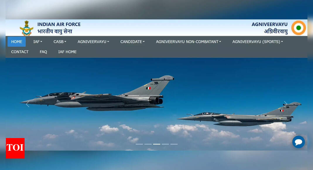 Indian Airforce: Indian Airforce Agniveervayu 1/2025 intake notice ...