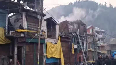 J&K Fire News: Fire engulfs shops and house near bus stand in Jammu and Kashmir's Kupwara ...