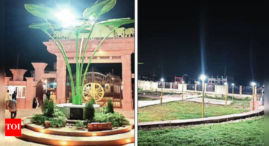 Solar trees to light up 42 parks in Ayodhya | Lucknow News - Times of India