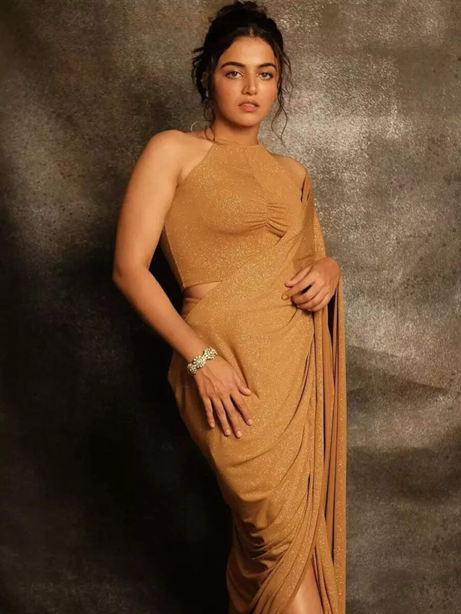 Wamiqa Gabbi shines in a shimmering gold gown | Times of India
