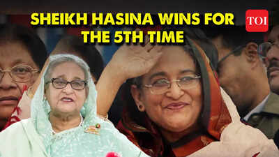 Bangladesh's Sheikh Hasina wins re-election: Election Commission - Times of India