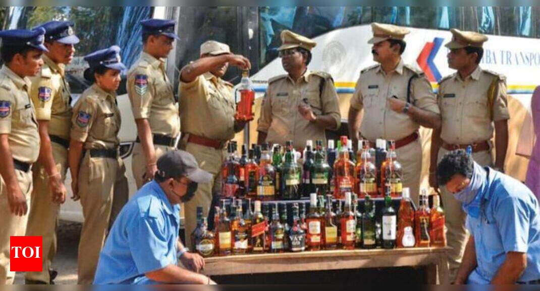 70 alcohol bottles seized on Goa-Hyd KTC bus | Goa News - Times of India