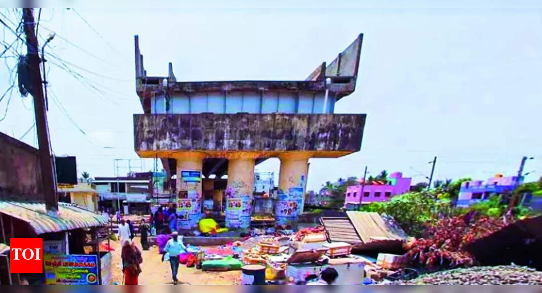 Tiruvallur: Bridge work restarts after 10 years in Tiruvallur | Chennai ...