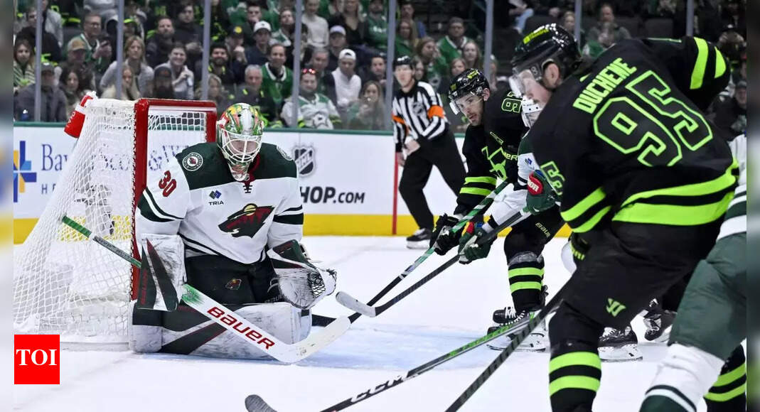 Dallas Stars give Minnesota Wild's rookie goalie rude welcome to NHL ...
