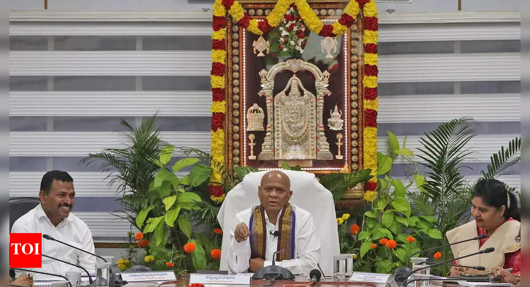 TTD EO AV Dharma Reddy goes on 16 days leave | India News - Times of India