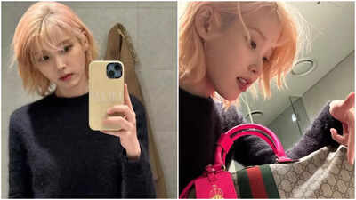 IU stuns fans with striking pink-blonde hair transformation! | K-pop ...