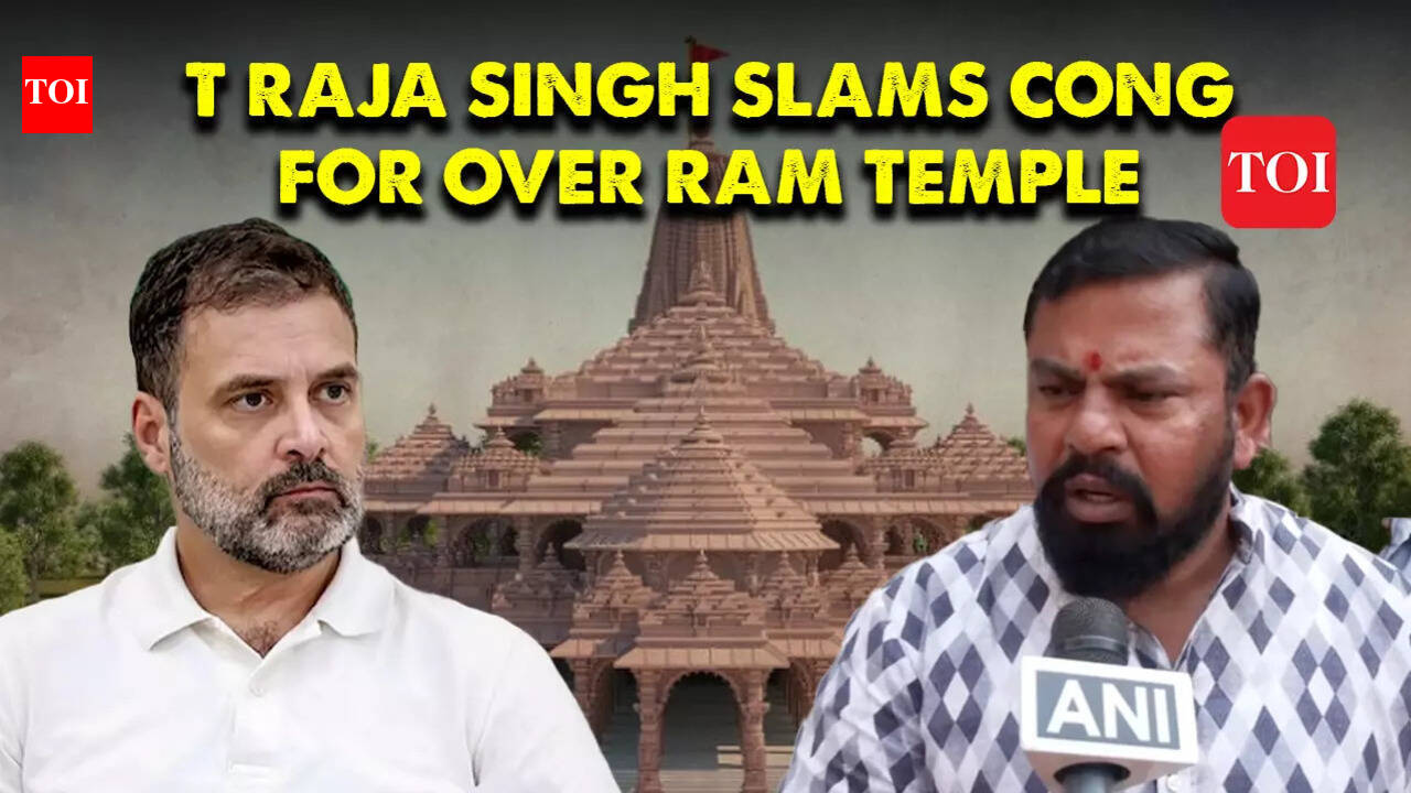 BJP leader T Raja Singh slams Cong for over Ram Temple, says “their ...