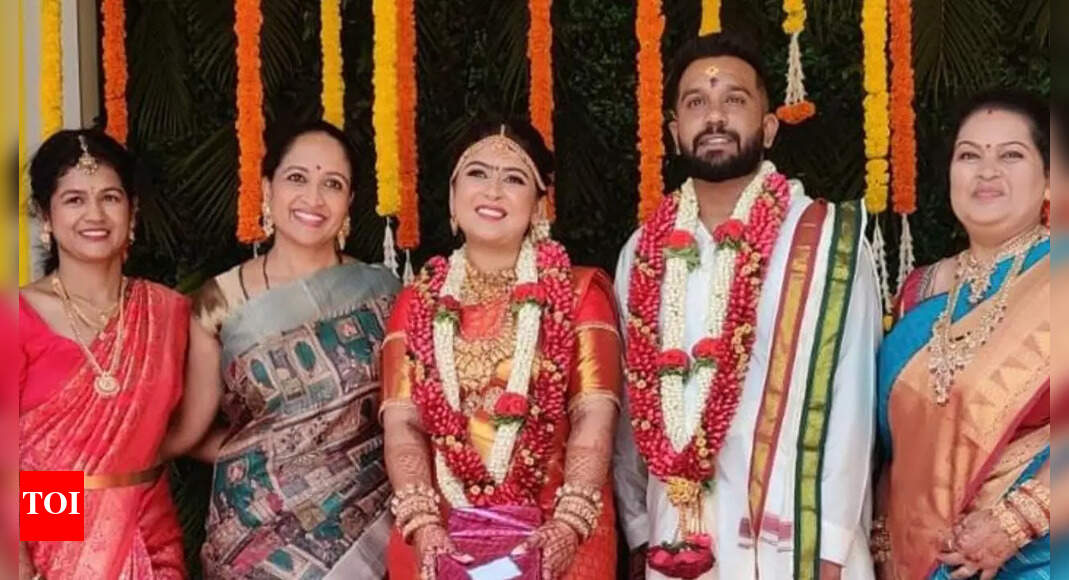 Bigg Boss Kannada 7 fame Raksha Somashekar gets hitched to beau Nathan ...