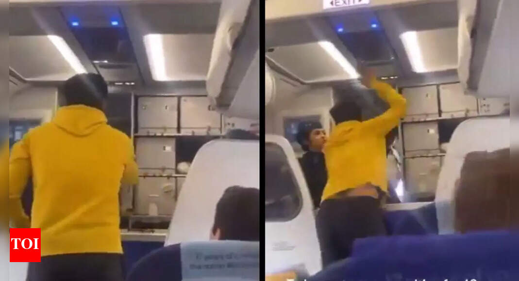 VIRAL: Man caught slapping Indigo pilot who announced flight delay from ...