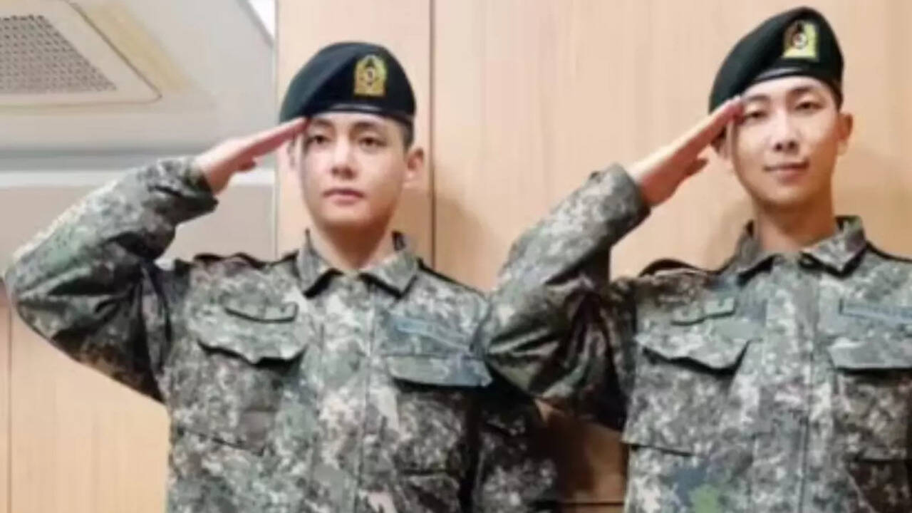 BTS Icons RM and V Shine in Military Uniforms, Achieving High Honors ...