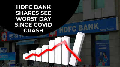 HDFC Bank shares plunge 8.5%; stock sees worst day since Covid crash ...